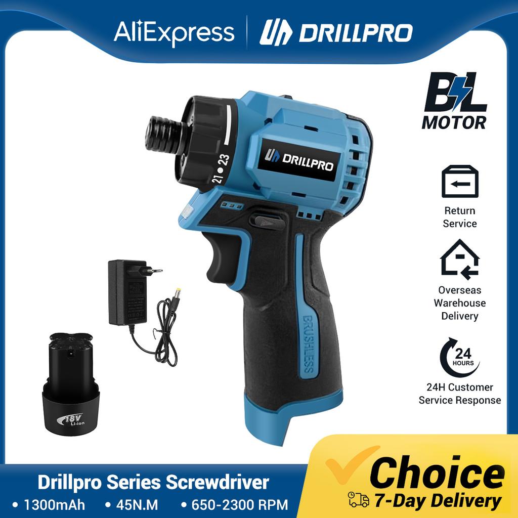 Buy Drillpro Multifunctional Brushless Drill Kit with Impact Driver and ...