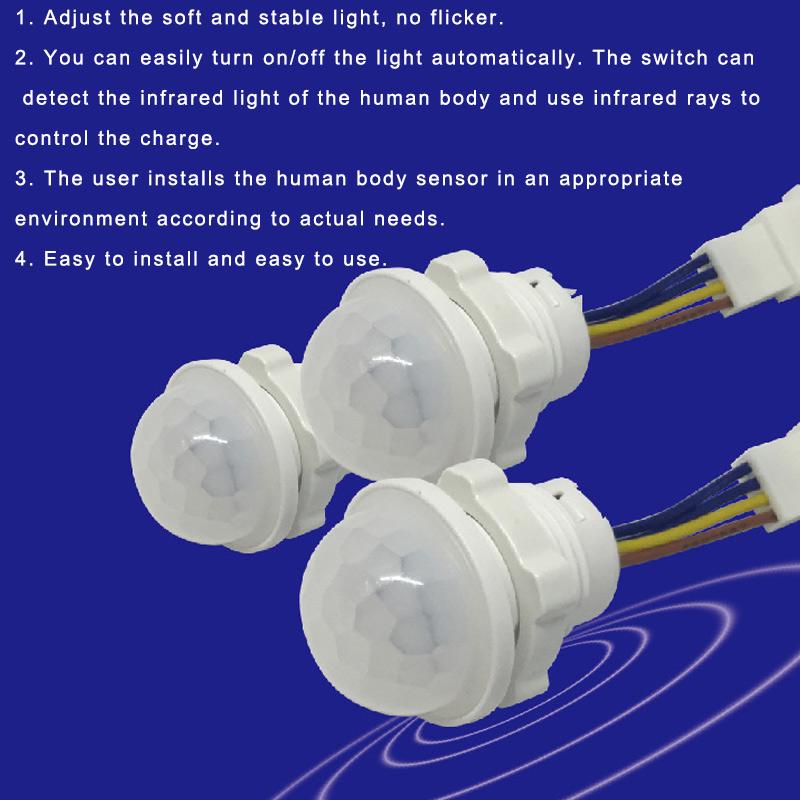 Buy For Lighting Detector Light Mode Time Sensor Home Switch Delay PIR ...