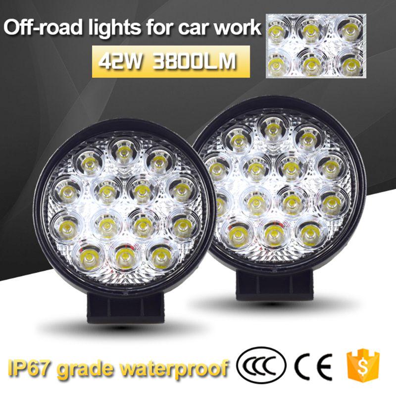 Buy 4 Inch 42W LED Work Light Offroad Car 4WD Truck Tractor at ...