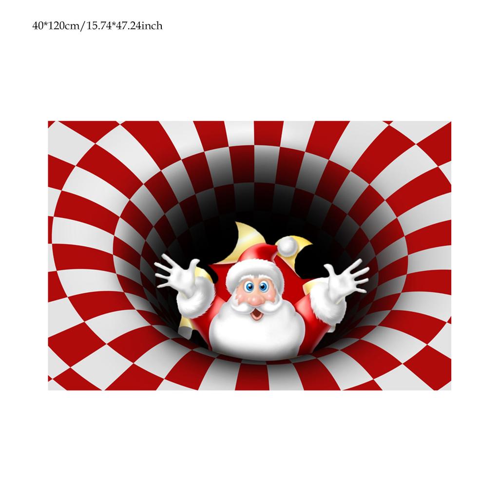 Buy 3D Santa Claus Is Coming Area Rug Floor Mat Christmas Doormat ...