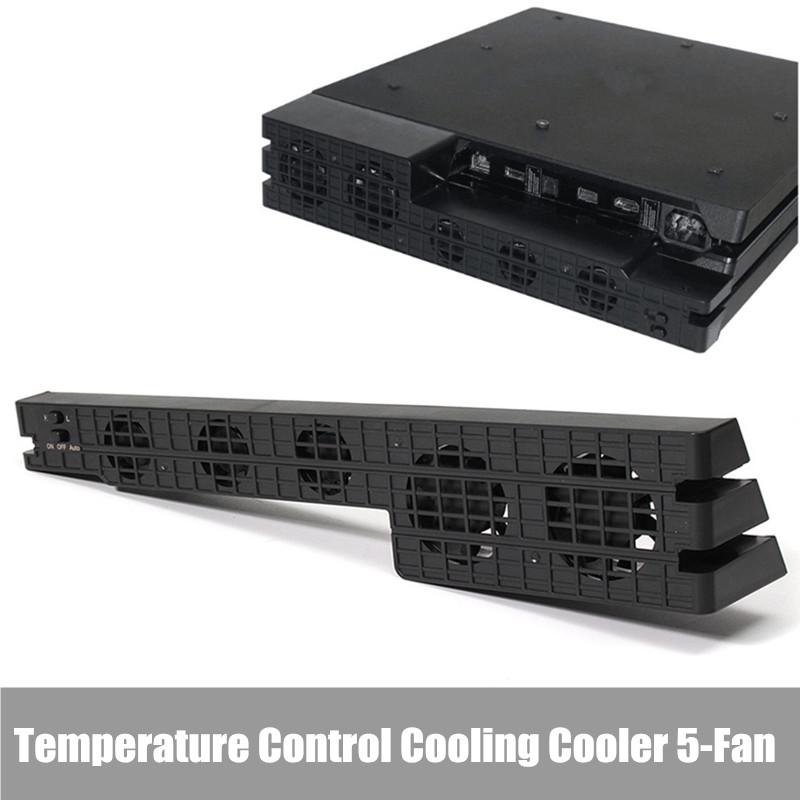 Buy Turbo Temperature Control USB Cooler Cooling External 5 Fan For PS4 ...