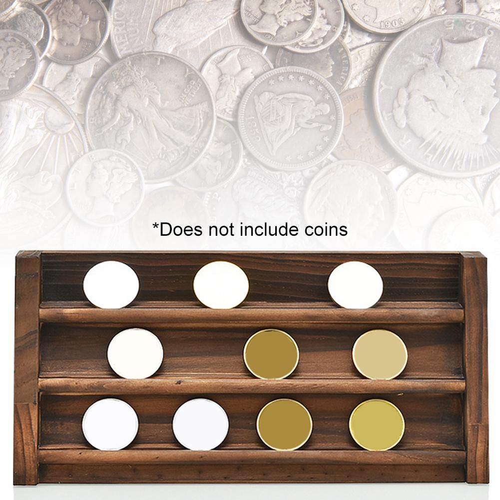 Buy Commemorative Three Layer Wooden Display Stand Coin Display Easel ...