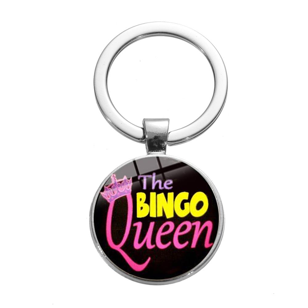 Buy New Arrival Creative I Love Bingo Keychain Game Digital Card Funny ...