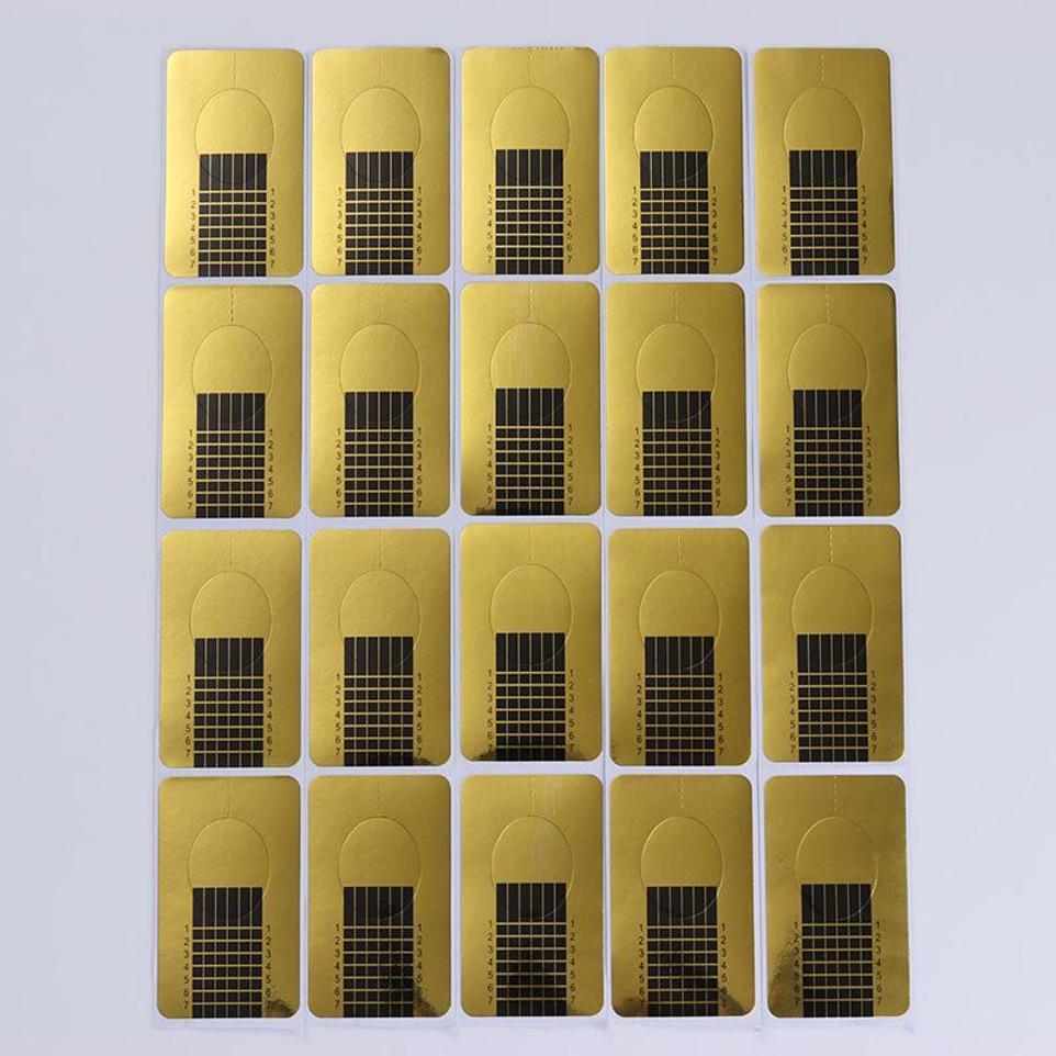 100pcs/Set Nail Tips Forms Acrylic Nail Tips Extension Forms French ...