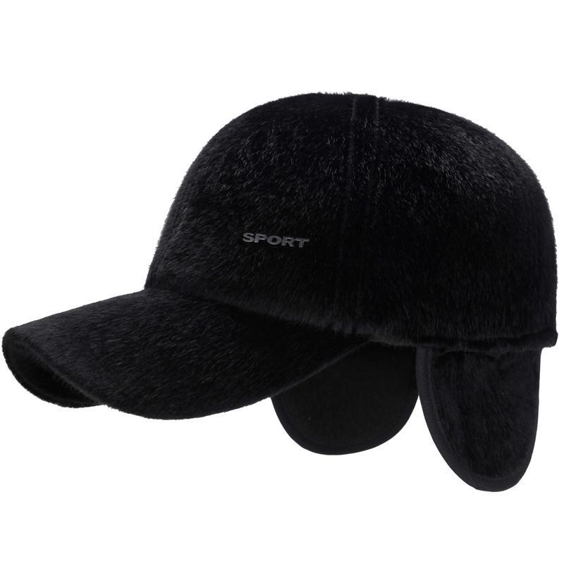 Buy Men Women Winter Baseball Caps Warm Faux Sable Fur Cap with ...