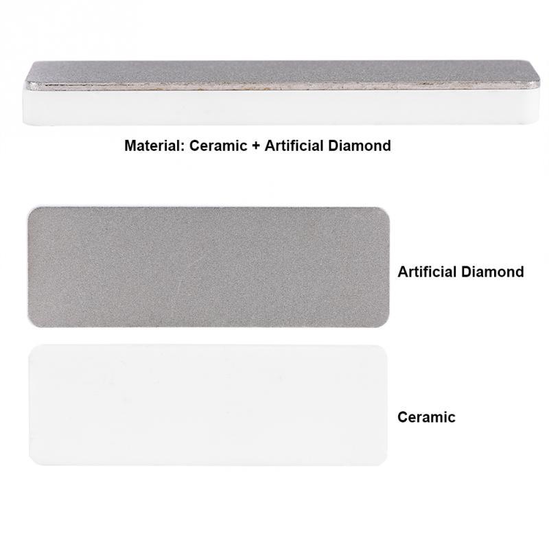 Buy Mini Double Sided Ceramic Whetstone Kitchen Knife Sharpener Tool ...