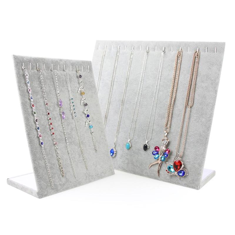 Buy Practical L-Shaped Pendant Stand Necklace Display Stand Jewelry ...