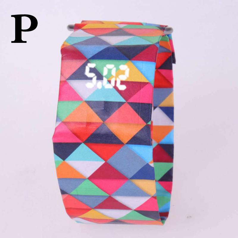 Unisex Paper Watch LED Waterproof Wearproof Clock Tyvek Paper Strap ...