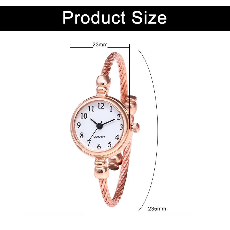 Buy Women'S Personality Alloy Wire Rope Watch Girls Bracelet Watch ...