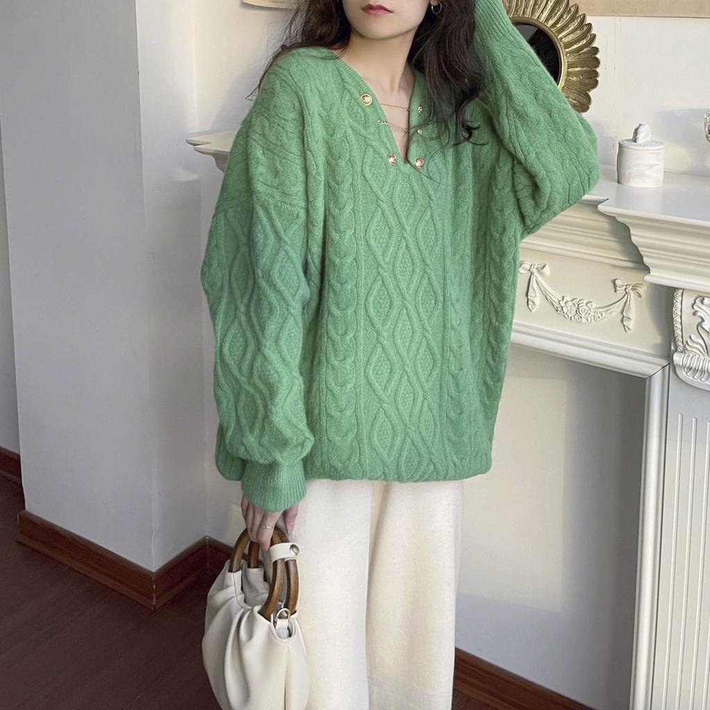 Satın alın Twist Sweater Female Autumn Winter 2022 New Temperament ...