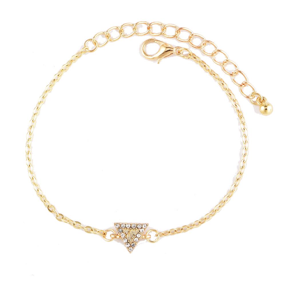 Buy Geometric Triangle Bracelet Cat Ear Shape Bracelet Four Sets at ...