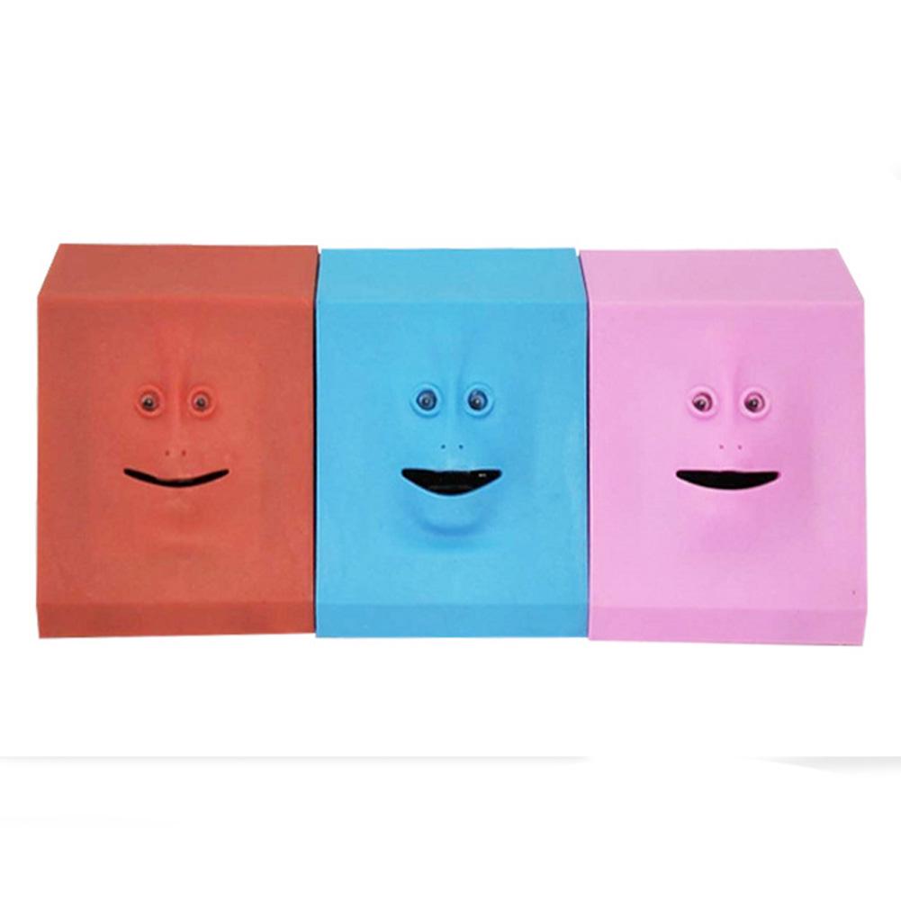 Buy 3d Hot Cute Facebank Face Saving Bank Sensor Coin Money Eating Box ...