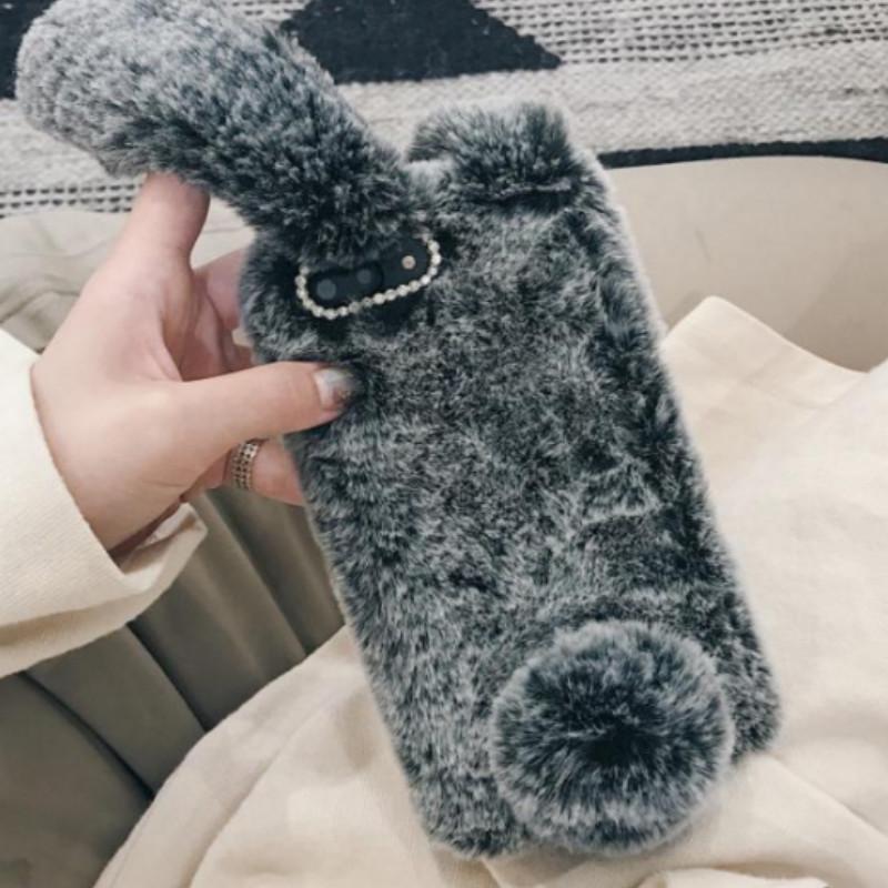 Buy Silicone TPU Cute Rabbit Fur Soft Phone Cases For iphone huawei ...
