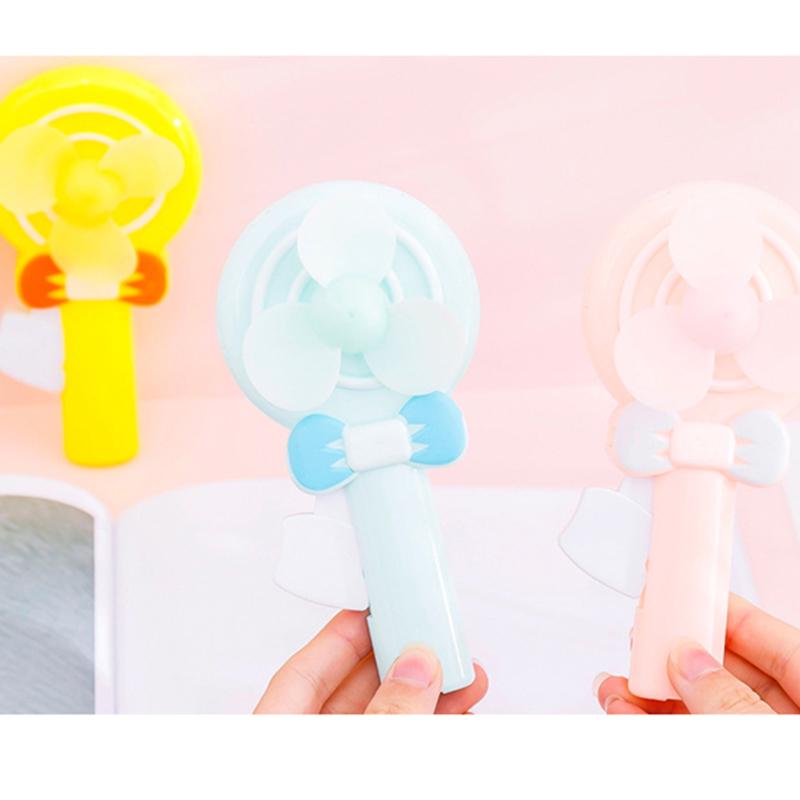 Cartoon Children's Small Fan Toy Mini Portable Hand-held Hand-operated ...