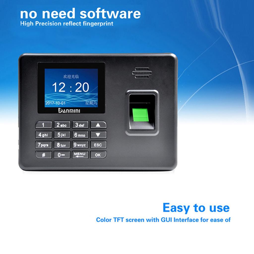 Buy A3 Free-software Fingerprint Recorder Employee Time Attendance ...