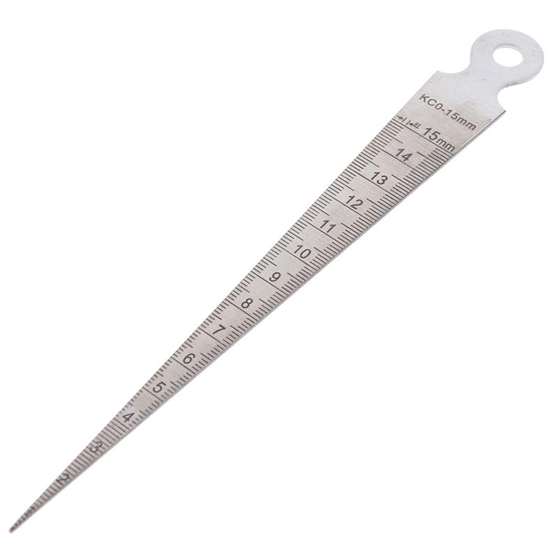 1-15 mm Steel Welding Gauge Taper Gauge Aperture Scale Wedge Feeler ...