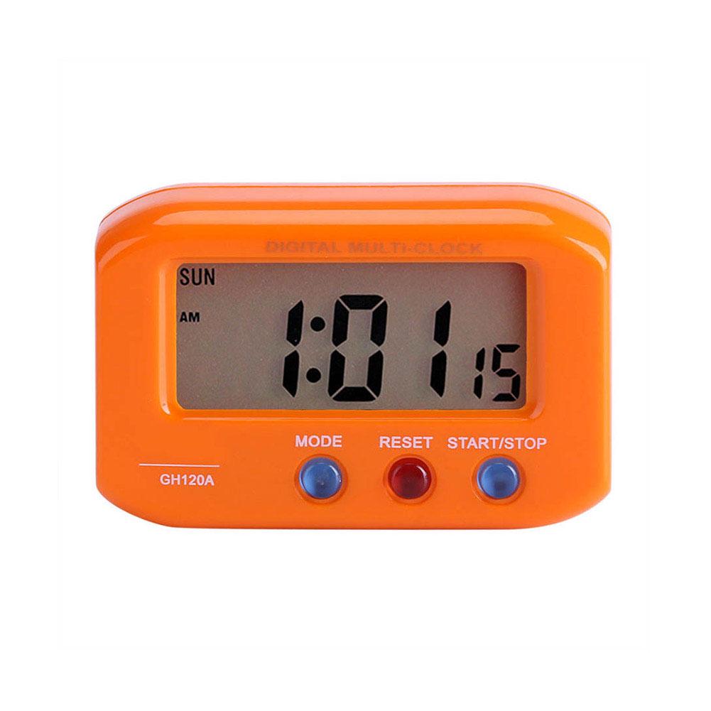 & Stop Small Clock LCD Time Portable Snooze Light Alarm Date Digital ...