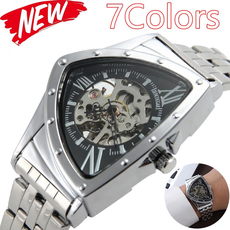Buy Men's Business Fashion Hollow Triangle Automatic Mechanical Watch ...