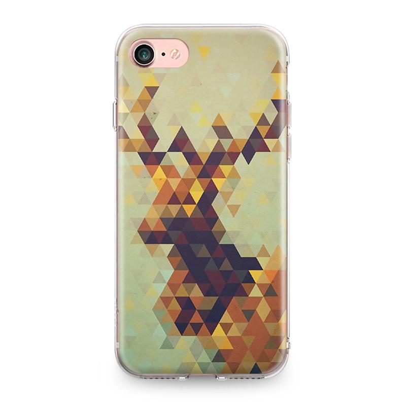 Buy Rhomboid Splice Elk Pattern Silicone Phone Case at affordable ...