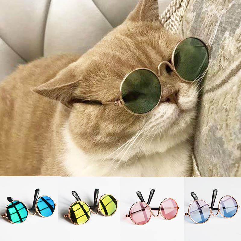 Selling For Small Cats Round Cat Sunglasses Pet Eye Protection Wear ...