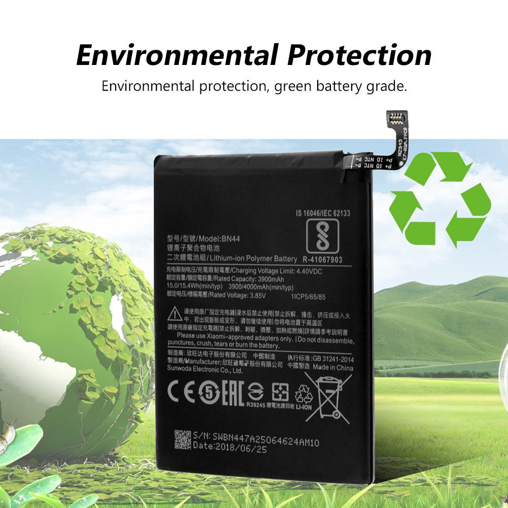 Buy 4000mAh 3.85V Rechargeable Battery BN44 For Xiaomi Redmi 5 Plus ...