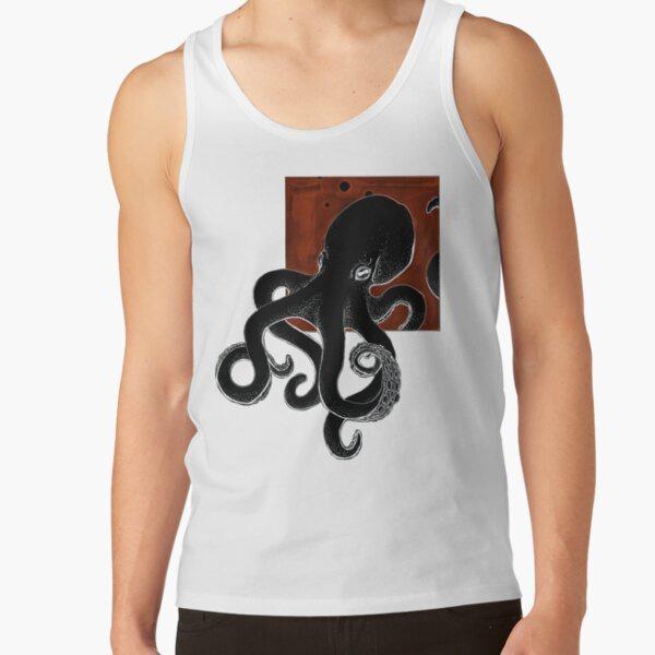 Buy Inktober Octopus Black Sleeveless Printed Vest at affordable prices ...