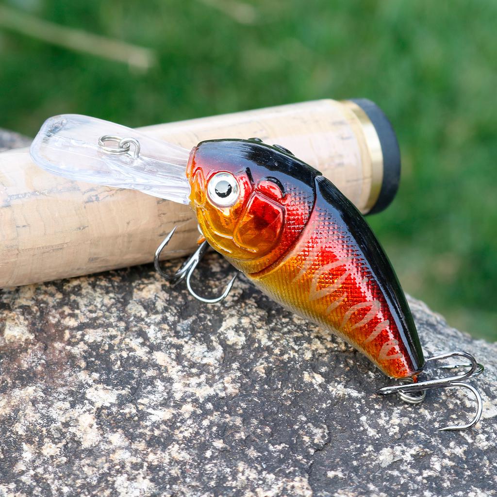 Buy Fishing Baits Crankbaits Lure Minnow Fishing Bait with Hooks ...