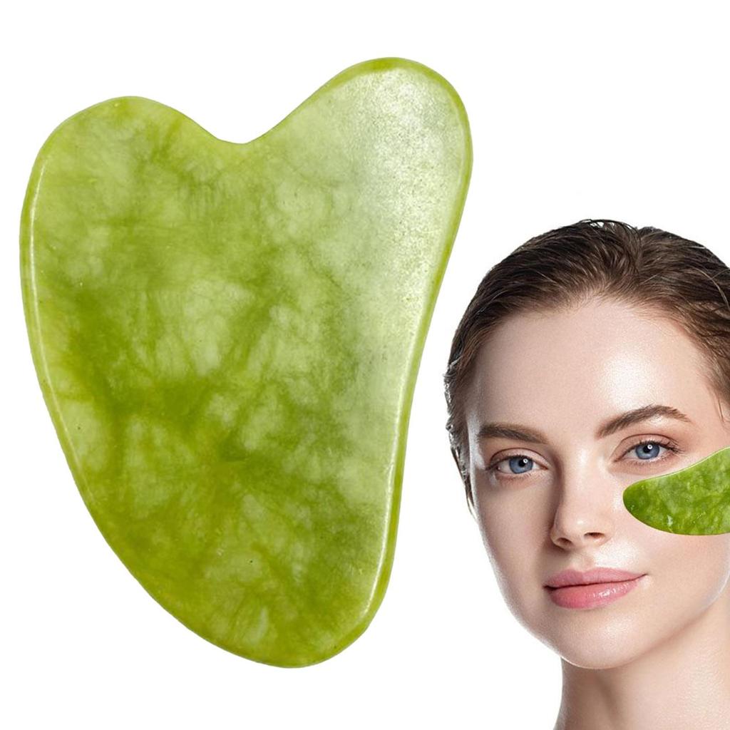 Cheap Natural Stone Green Jade Scraper|Novelty Shape Facial Gua Sha ...