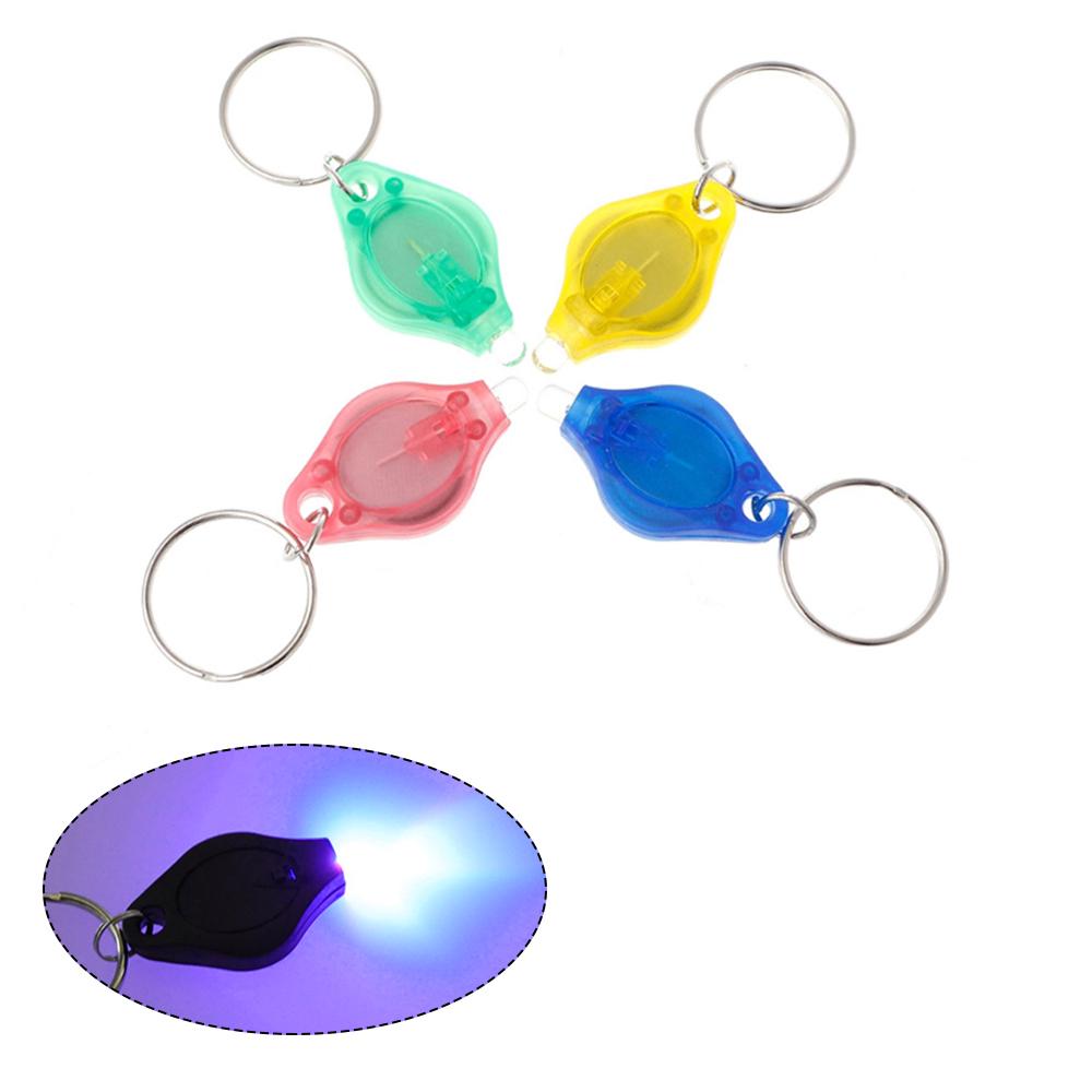 Buy Mini Ultra Bright LED Keychain Flashlight UV Light Torch with Hook ...
