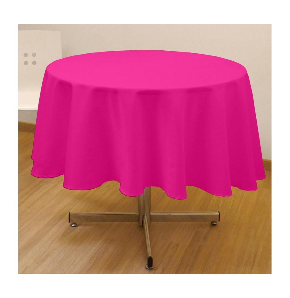 Buy Nappe ronde unie - Diamètre 180 cm - Rose at affordable prices ...