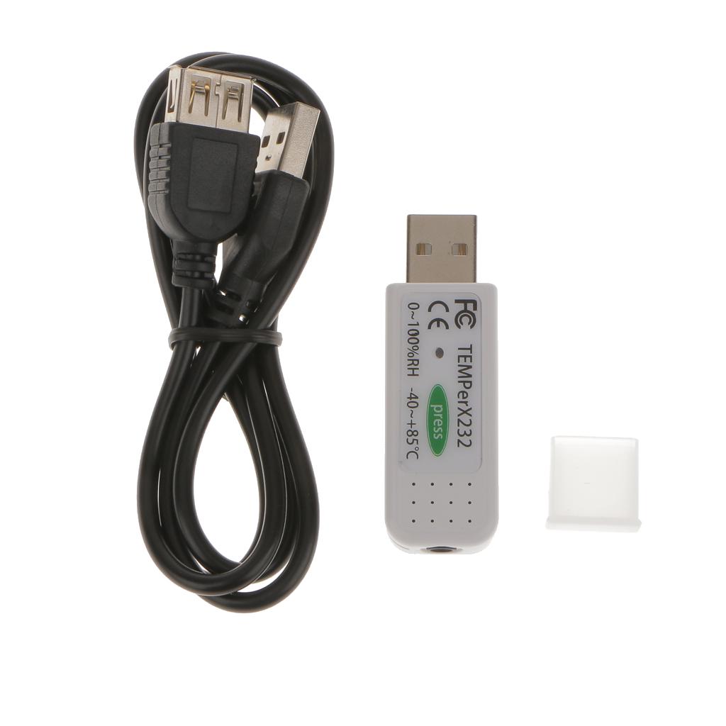 Buy USB Thermometer Temperature Humidity Tester Data Recorder for PC ...