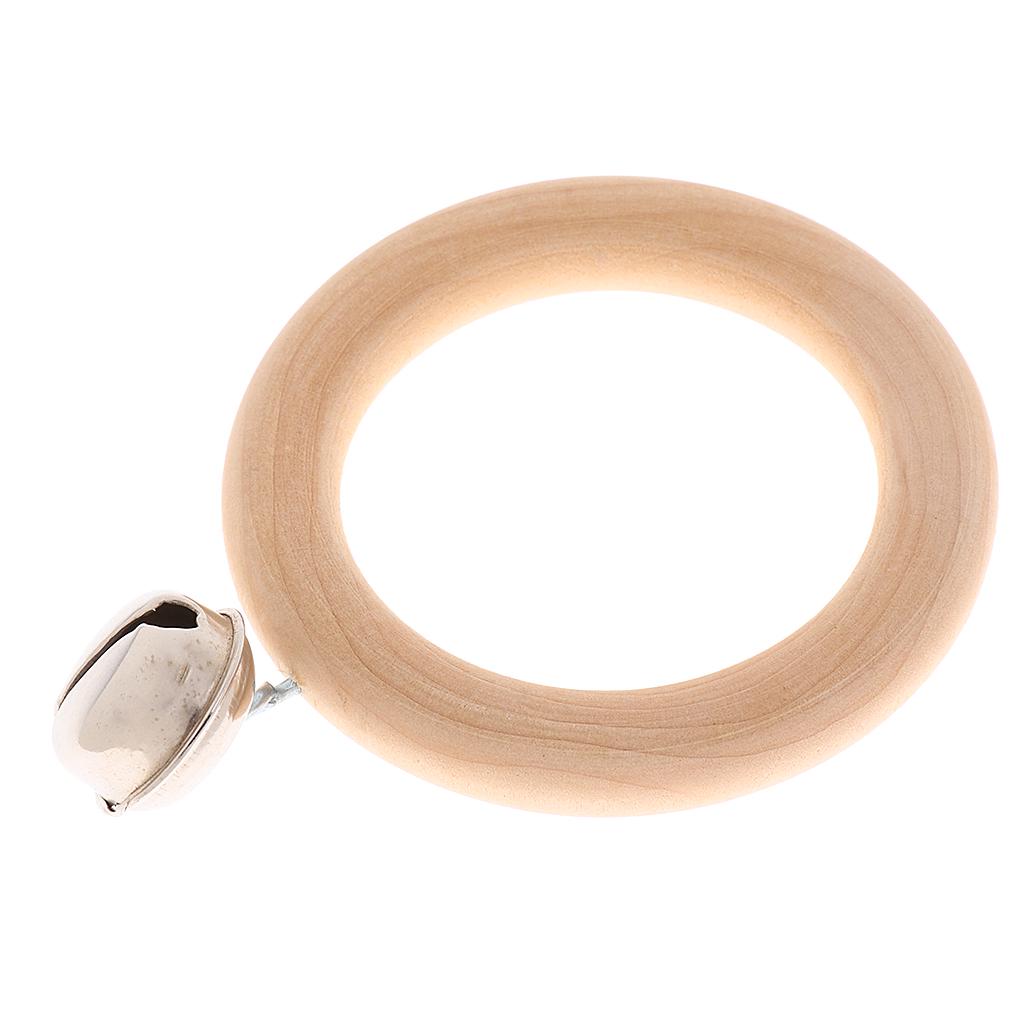 Buy Wooden Hand Shake Bell Ring Percussion Toys for Baby Grasp Training ...