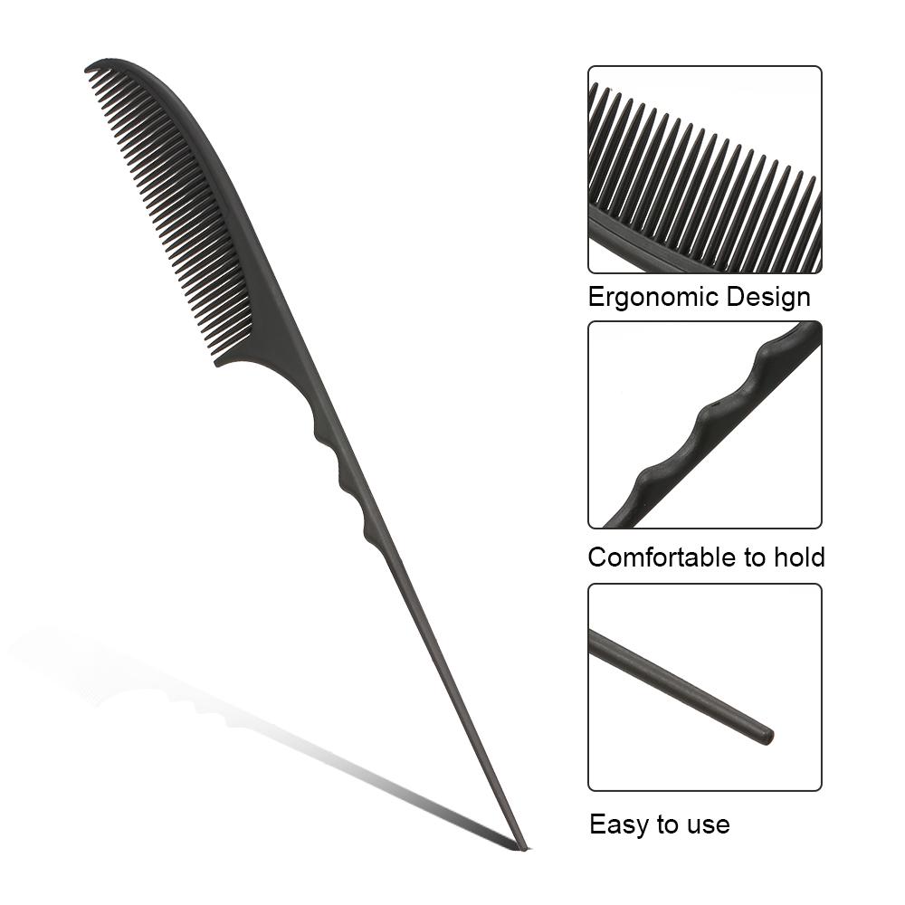Buy Professional 8.8 Inch Tail Comb Anti-Static Teasing Comb Hair ...