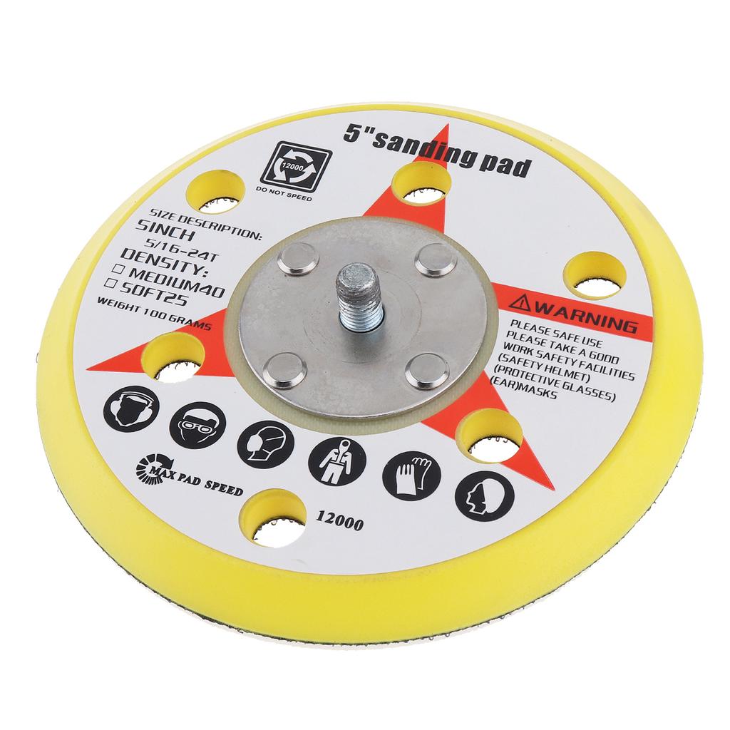 Buy 5 Inch 10000RPM Self-vacuuming Pneumatic Sander Machine Sanding Pad ...