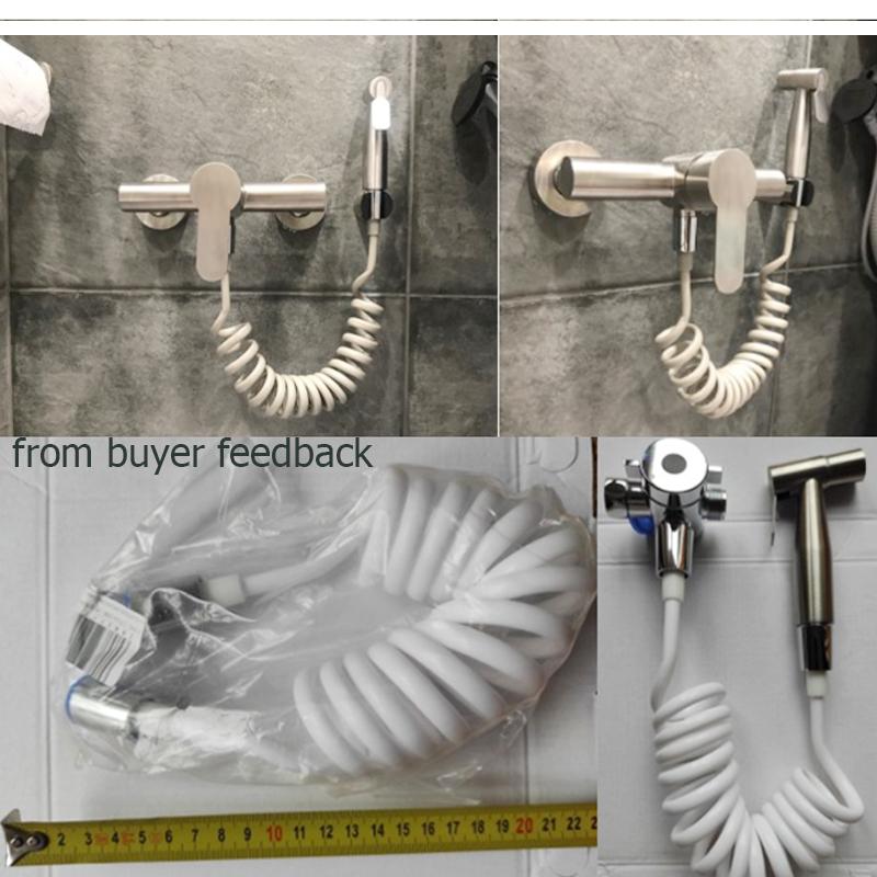 Buy Spring Flexible Shower Hose for Water Plumbing Toilet Bidet Sprayer ...