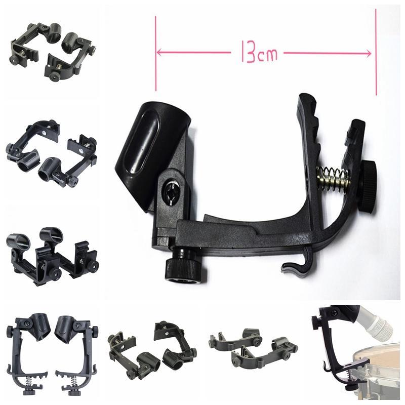 Buy Microphone Holder Conga Bongos Drum Hoop Rim Mount Rubber Shock ...