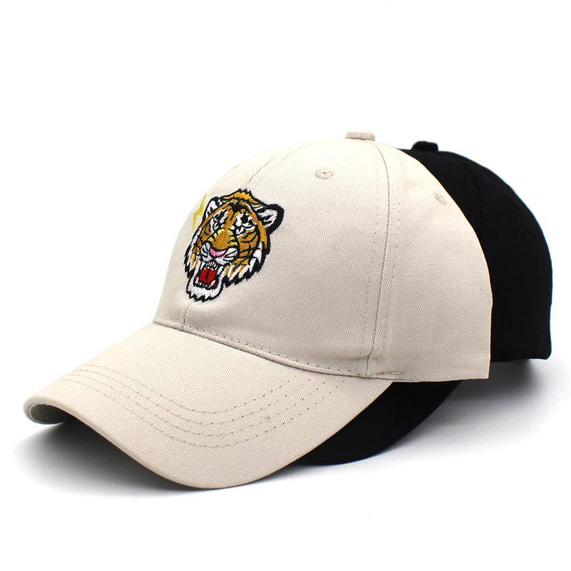 Buy Outdoor Embroidered Tiger Head Lightning Neutral Cotton Adjustable ...