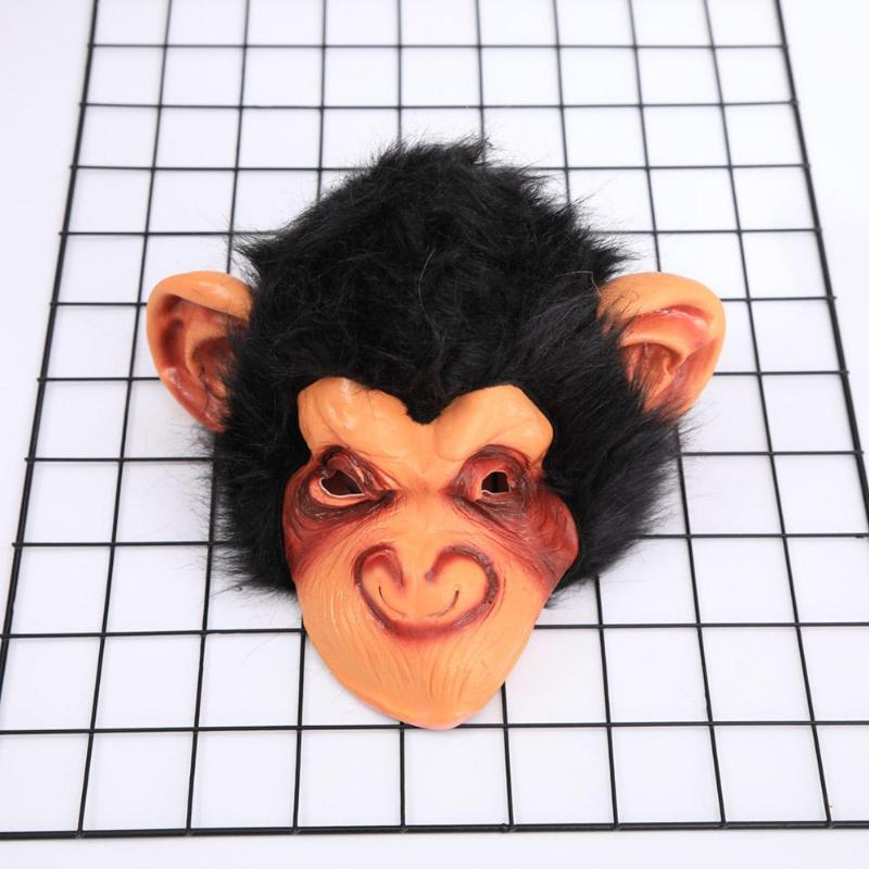 Funny Halloween Monkey Mask Adult Cosplay Fancy Dress Props Full Face ...