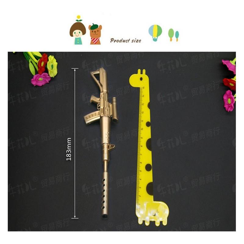 Buy Creative Novelty Cute Gold Rifle Shape Design Black Ink Ballpoint ...