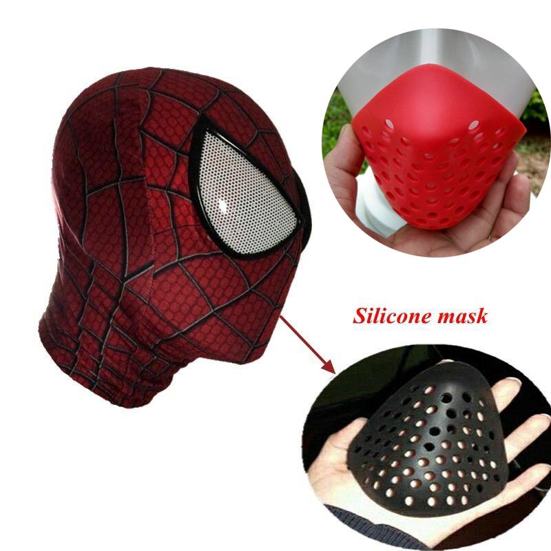 Buy Mouth Faceshell Non-Toxic Breathing Soft Rubber Red Black Half Mask ...