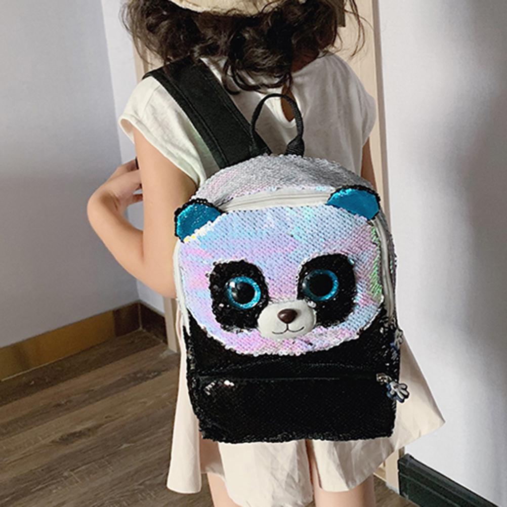 Buy Creative Panda Shoulder Bag Stylish Sequin Mini Backpack Travel ...