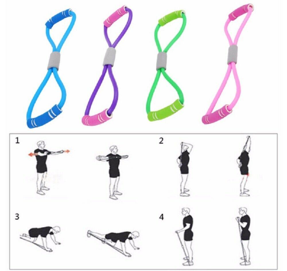 Buy Stretch Band Rope Latex Rubber Arm Resistance Fitness Exercise ...
