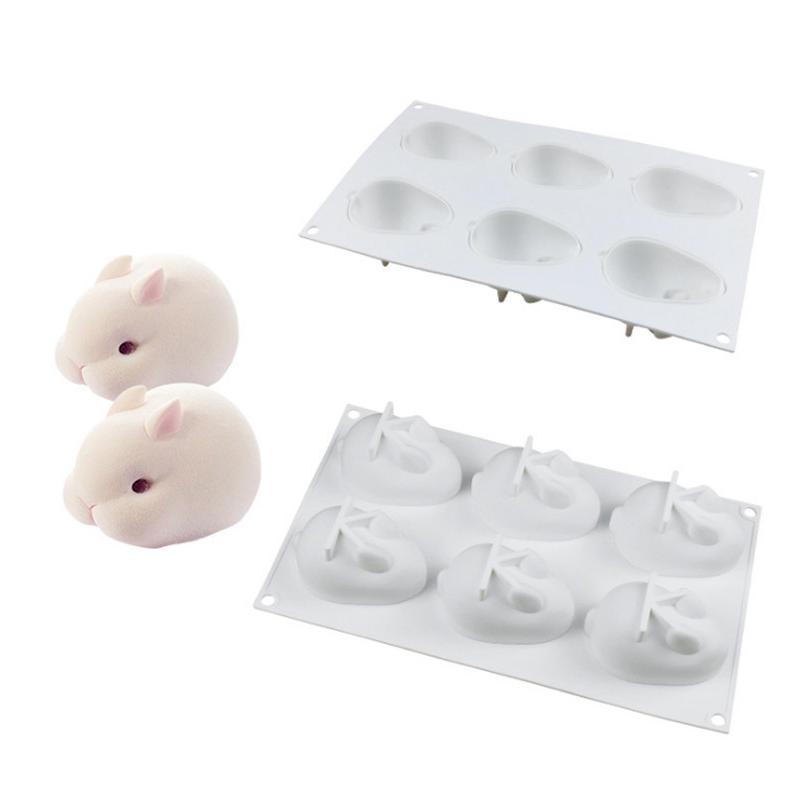Buy Shape Baking Silicone 3D Mold Decor Cake Dessert Cake Mold Rabbit ...