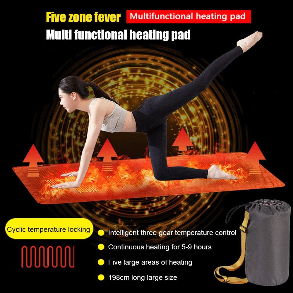 Buy USB Heating Sleeping Mat Mattress 5V 2A Electric Heated Mats 3 ...