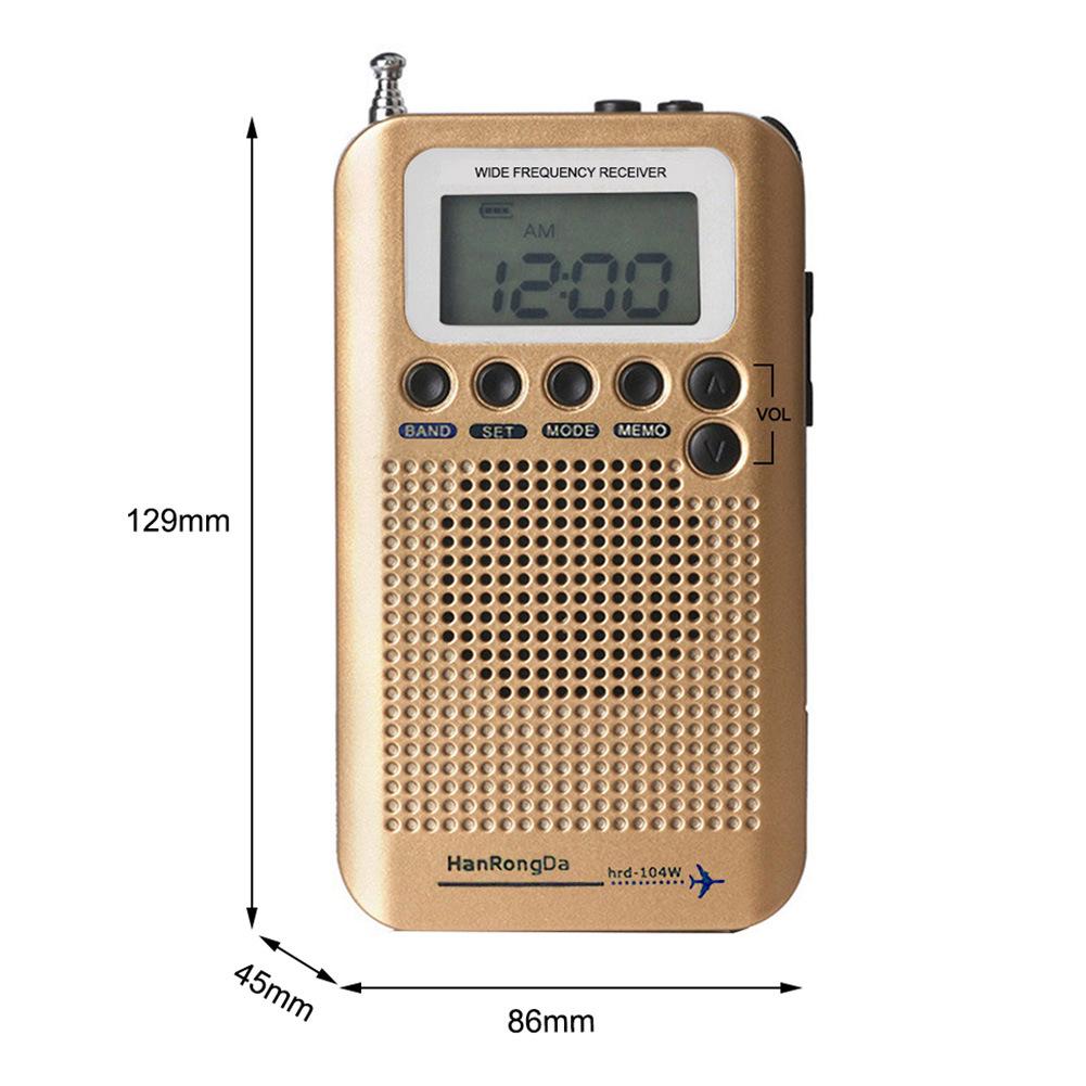 Buy Portable Mini Air Band Radio Receiver FM AM SW VHF CB NOAA ...