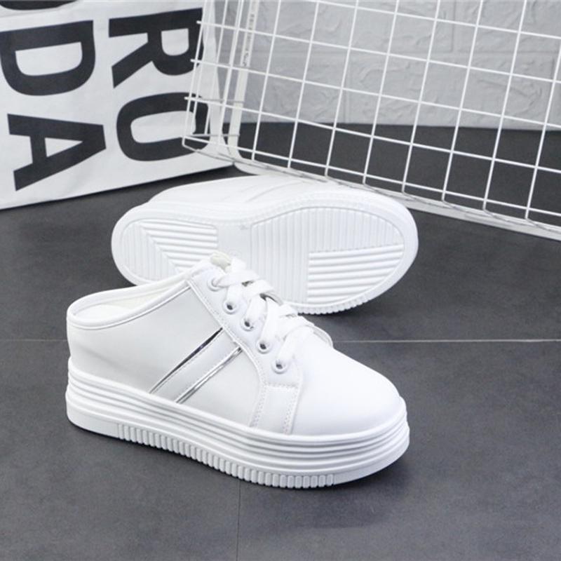 Ladies Platform High Heels Slippers 2019 White Summer Shoes uygun ...