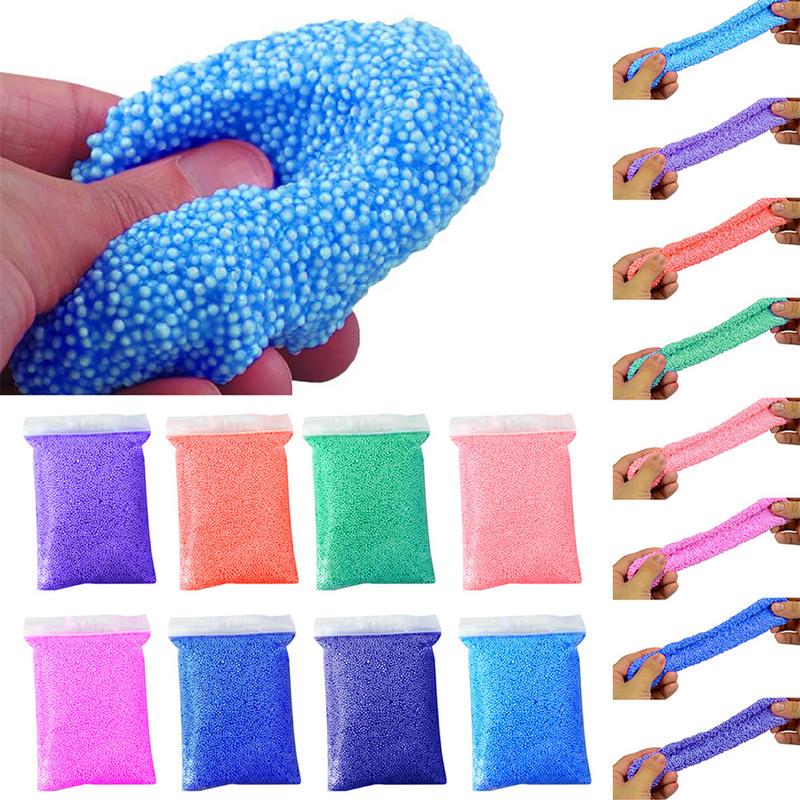 Buy Plastic Paste Mini Stress Relief Toy Fluffy Foam Snow Mud Funny ...