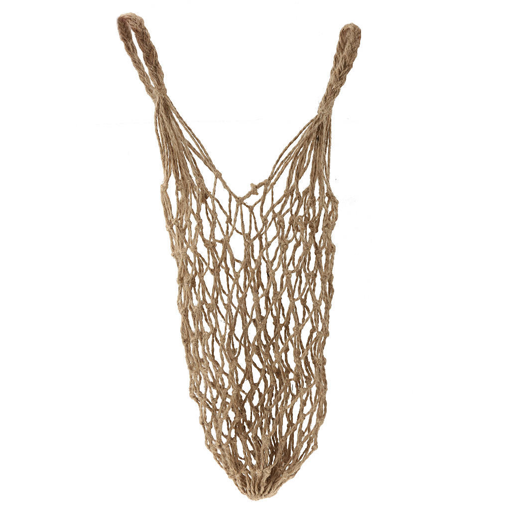 Buy 1x Mesh Bag Jute Rope Shopping Short Handle Re-Usable Fruit Storage ...