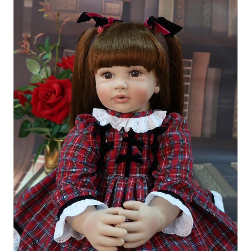 Cheap 60cm Simulated Doll Big Size Reborn Toddler Princess Silicone ...