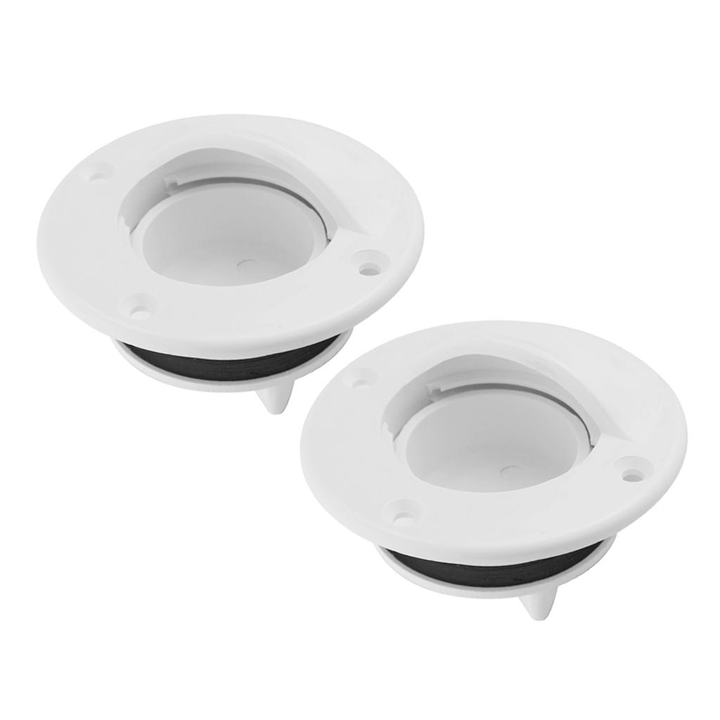 Buy 2 set Nylon Boat Transom Deck Mount Drain Scupper Valve Screw Cap ...